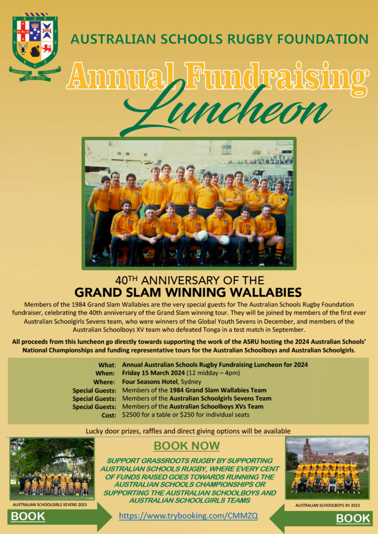 Tracey Holmes to MC Annual Fundraiser - schoolsrugby.com.au