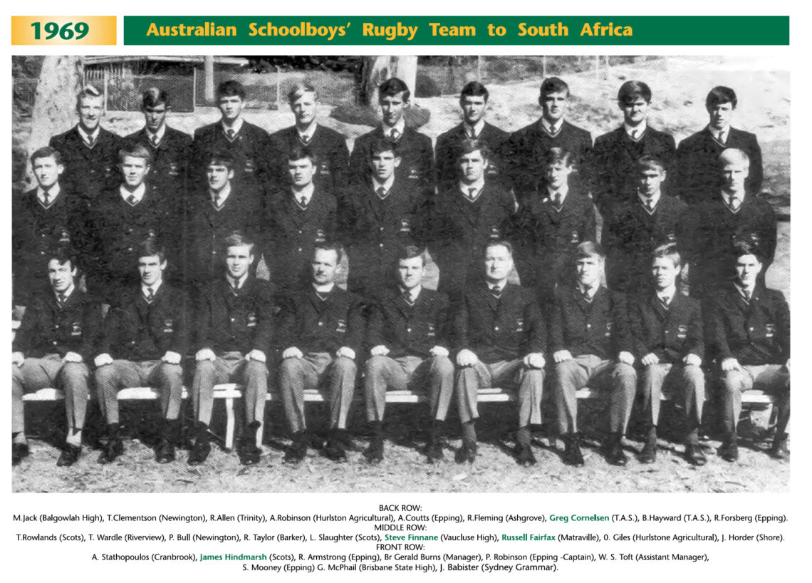1969 AUSTRALIAN SCHOOLBOYS TOUR TO SOUTH AFRICA - schoolsrugby.com.au